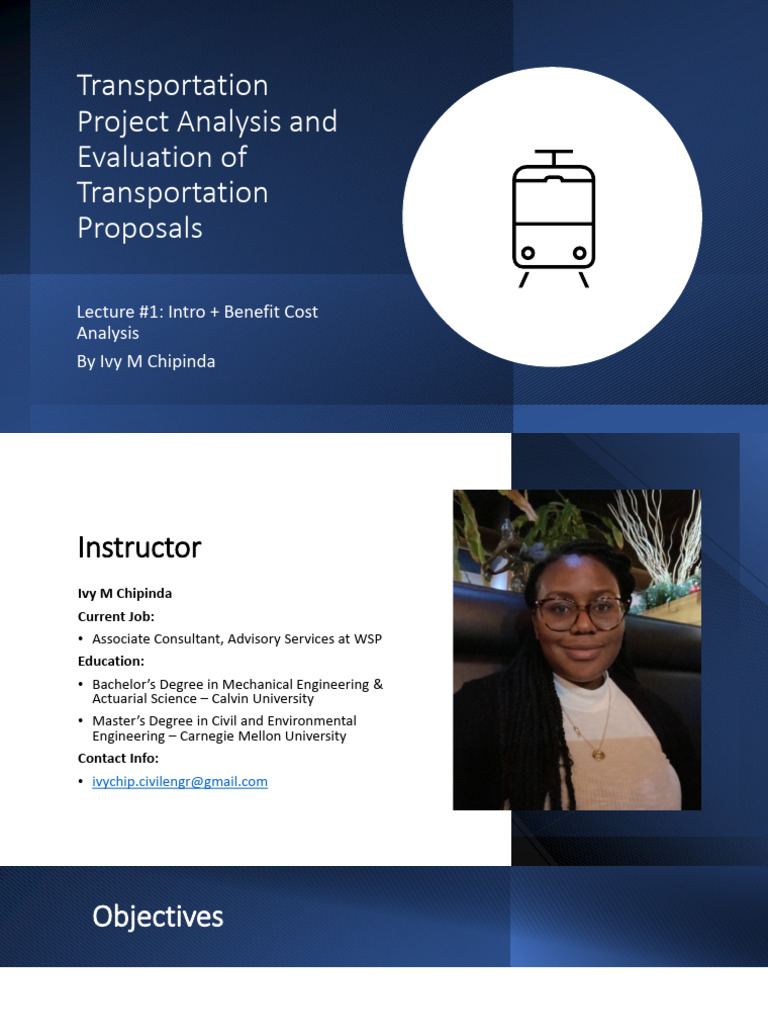 Transportation Project Analysis and Evaluation of Transportation ...