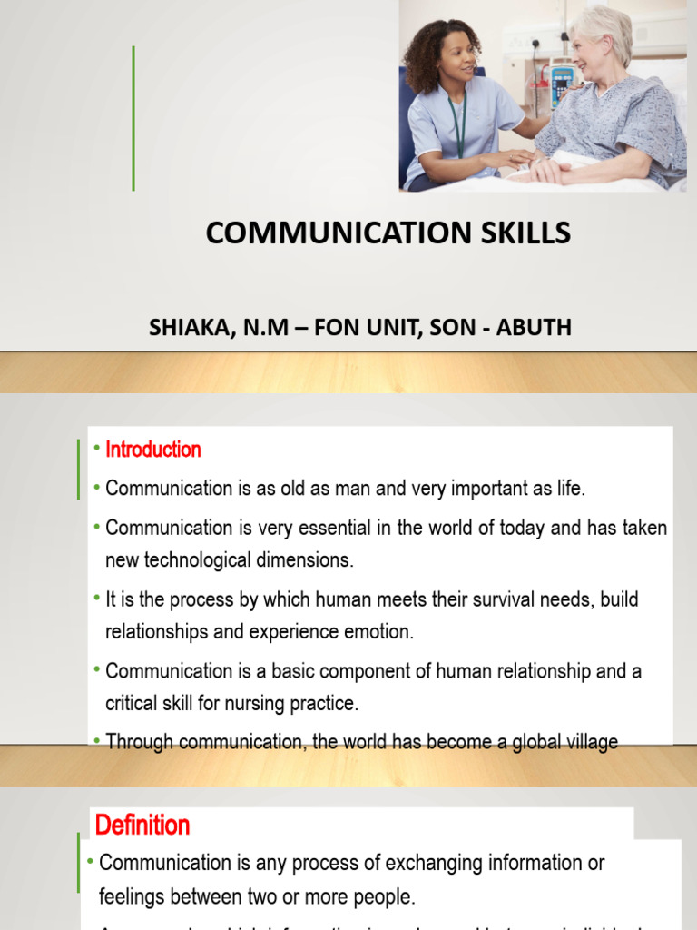 Essential Communication Skills in Nursing | PDF | Communication | Code