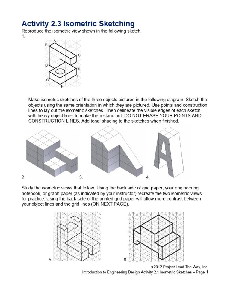 Isometric Sketching Techniques Guide | PDF | Computers