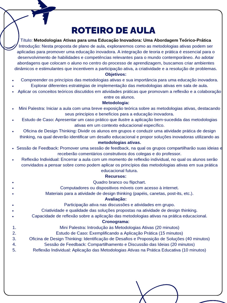 Roteiro de Viagem Simples Básico Azul Branco Organização Documento A4 ...