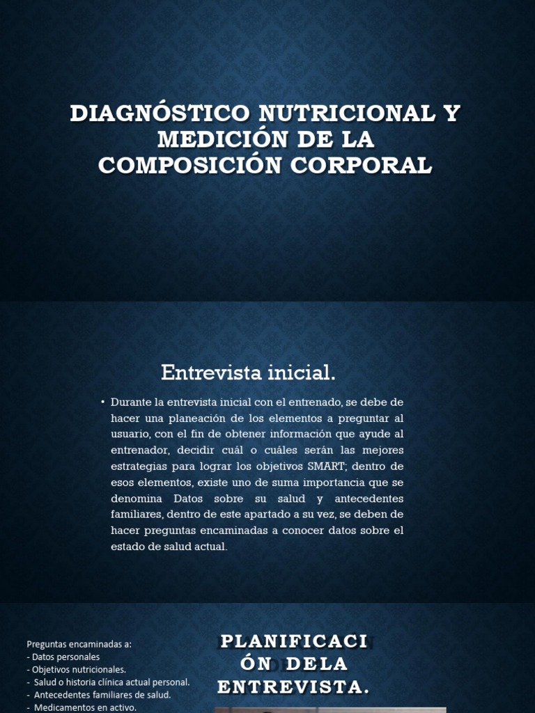 Módulo 1 Diagnóstico Nutricional y Medición de La Composición Corporal | Descargar gratis PDF ...