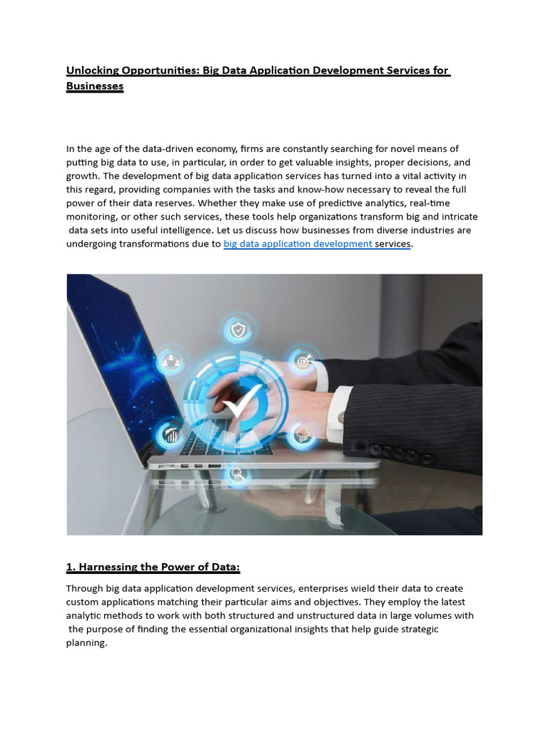 Big Data Application Development Insights | PDF | Analytics | Big Data