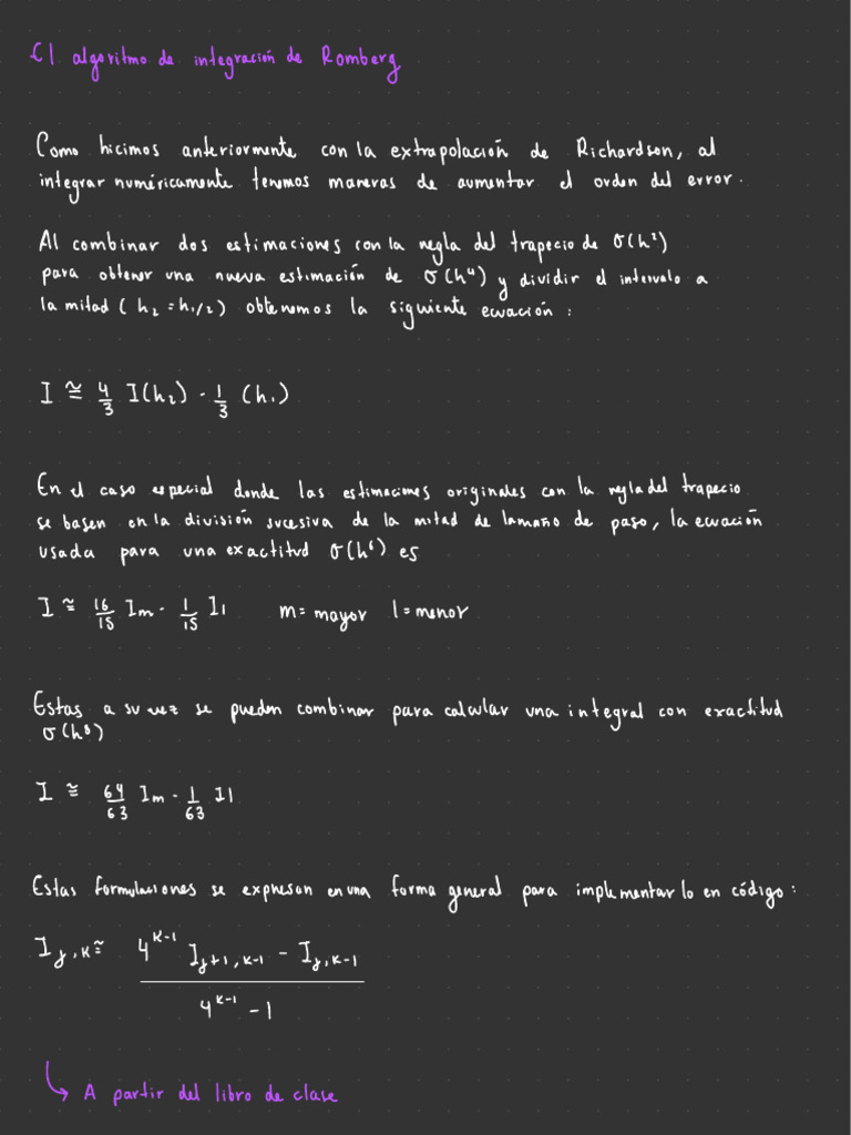 Actividad Clase Romberg Sofia M. Vega. Juan D. Roa | PDF | Matriz (Matemáticas) | Matemáticas ...