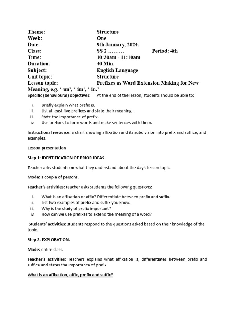 5591_Prefixes as Word Extension Making for New Meaning, e.g. ‘-un ... 5591_Prefixes as Word Extension Making for New Meaning, e.g. ‘-un ...