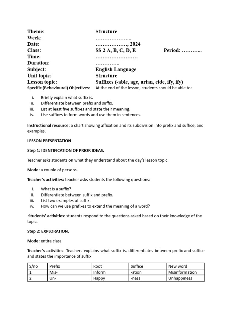 5591_Suffixes | PDF | Languages | Foreign Language Studies