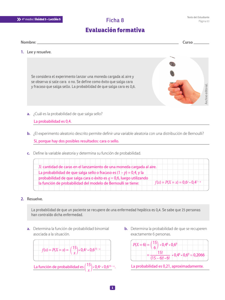 U3 Act 8 Sol | PDF | Probabilidad | Teoría de la medida
