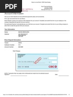 CIBC Void Cheque_Direct Deposit Form | PDF | Payments | Cheque