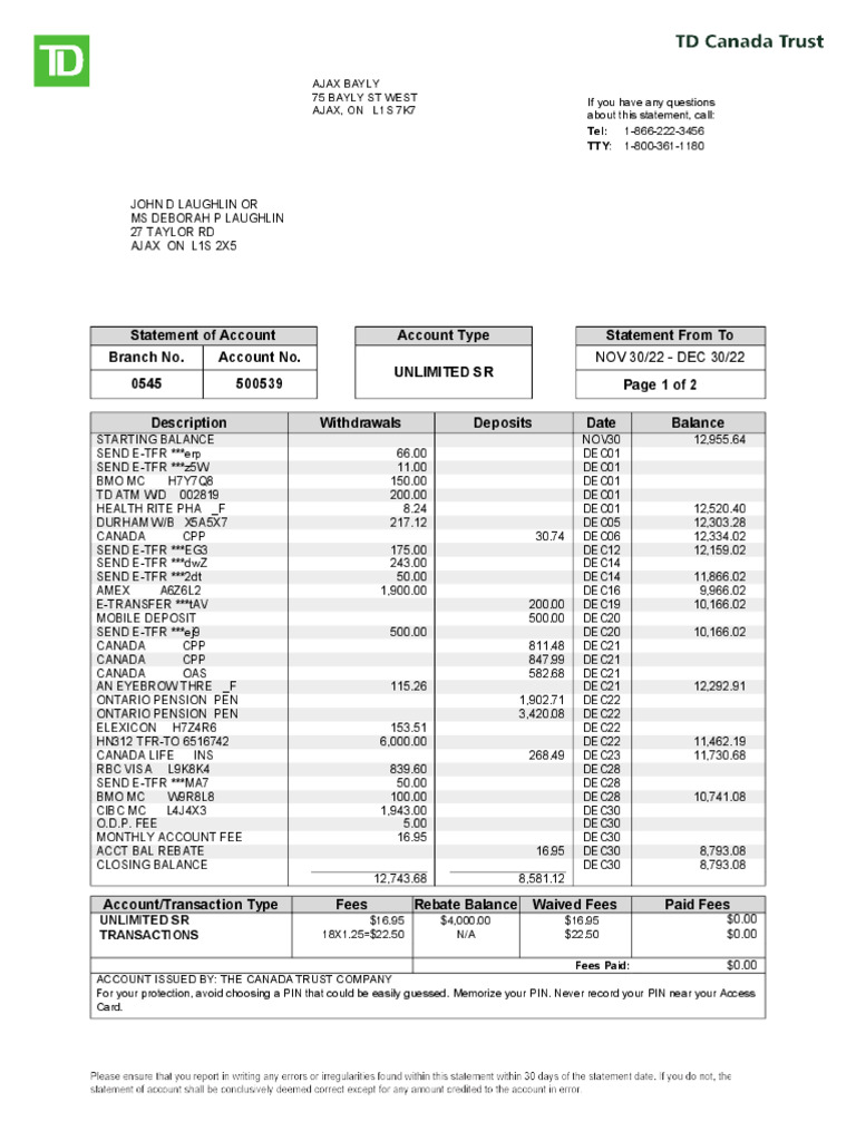 3 | PDF | Overdraft | Fee