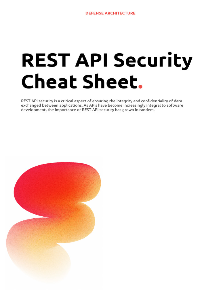 REST API Security Cheat Sheet - 1714665717010 | PDF | Security ...