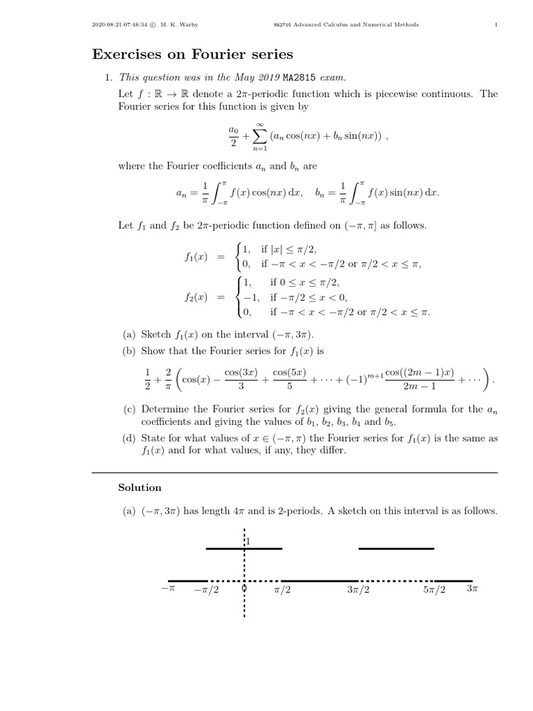 Exer Ma2715 Chap5 Some Answers | PDF | Mathematical Analysis | Mathematics