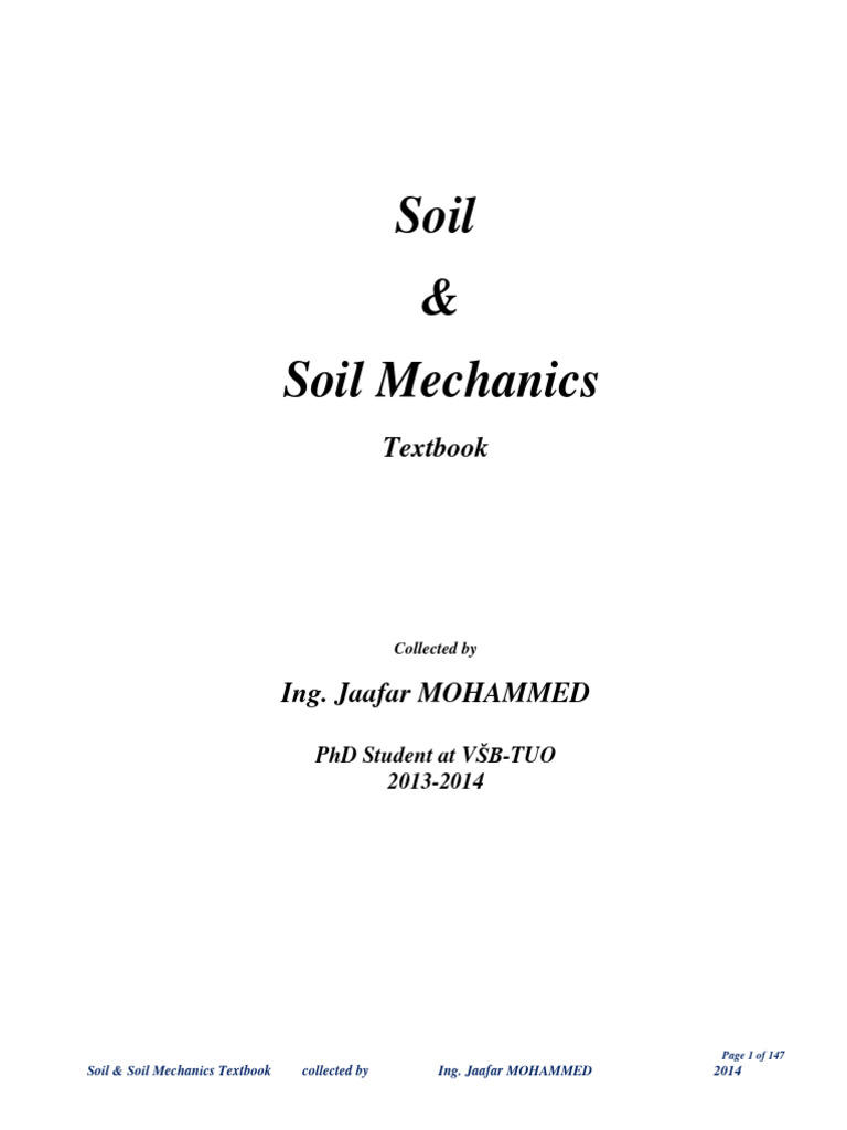 Soil and Soil Mechanics Text Book | PDF | Soil Mechanics | Stress ...