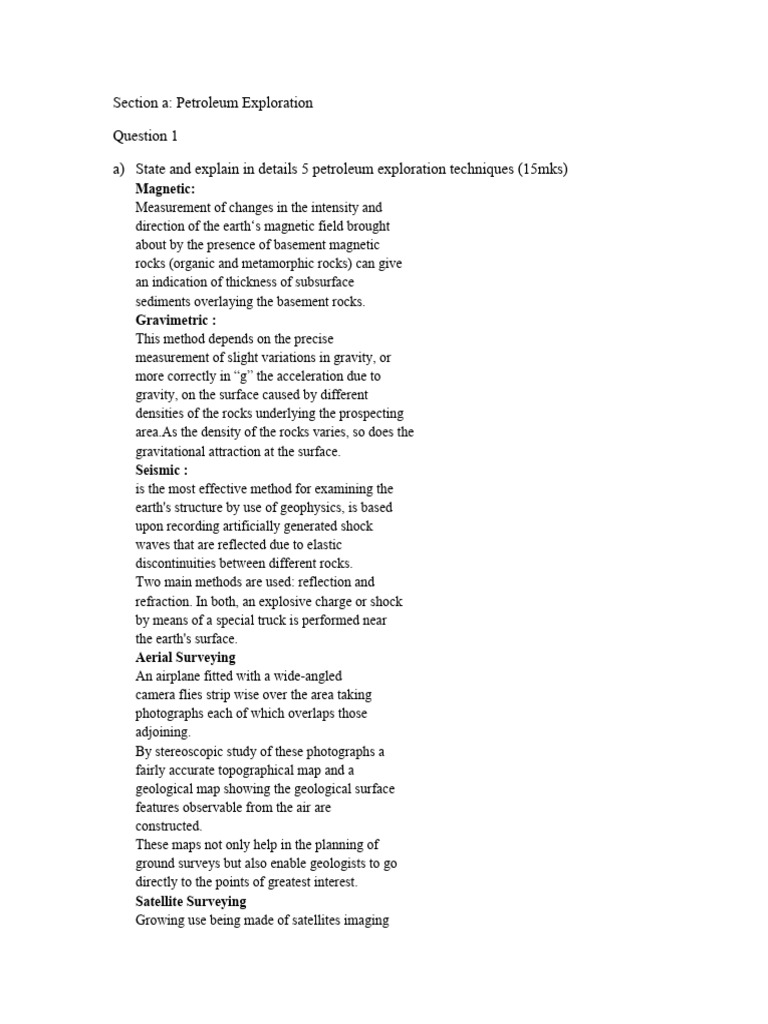 Case Study Marking Guide | PDF | Hydrocarbon Exploration | Petroleum Reservoir