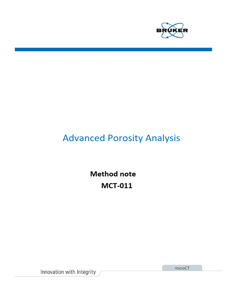 Micro-CT Porosity Analysis Guide | PDF | Porosity | Voxel