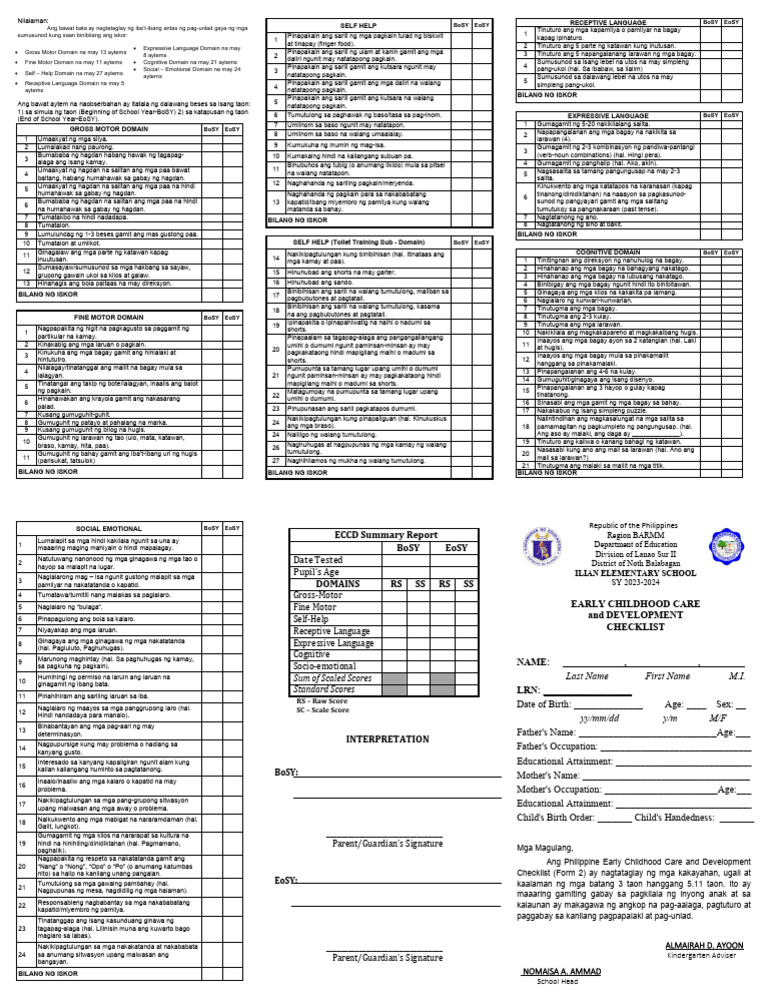 ECCD - Filipino final (1) | PDF
