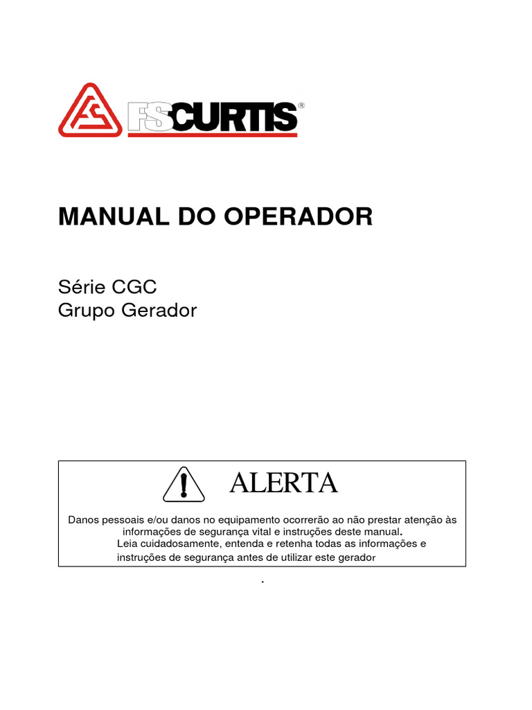 Manual Do Operador Serie CGC | PDF | Radiador | Motores