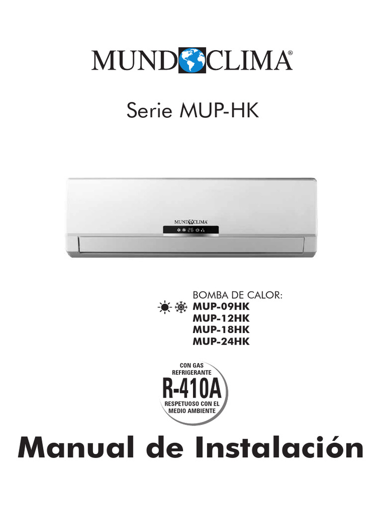 CL20722 725 Manual Instalacion MUP HK | PDF | Bomba | Presión