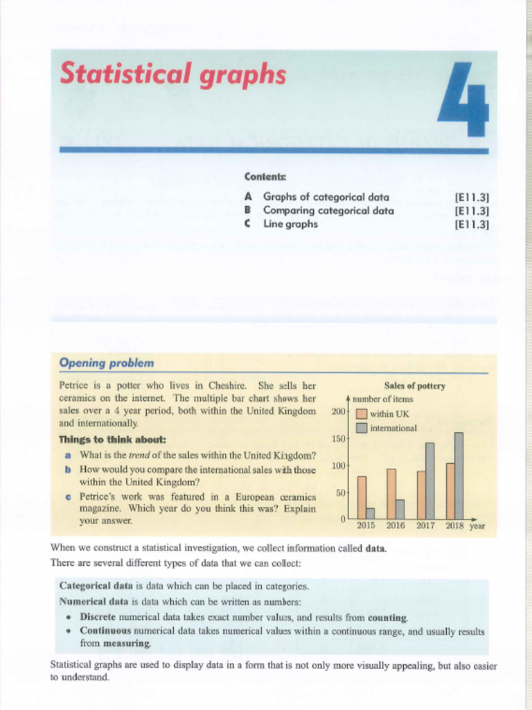 4) Statistical Graphs | PDF