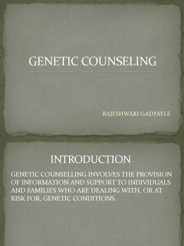 Overview of Genetic Counseling Steps | PDF