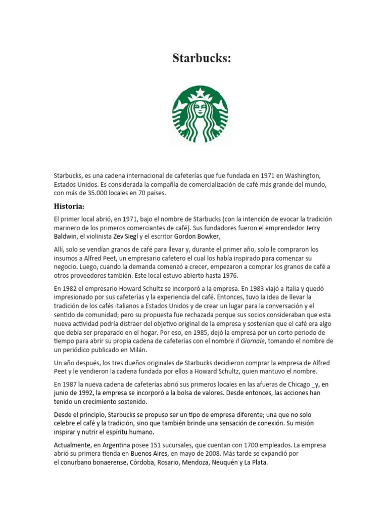 Starbucks | PDF