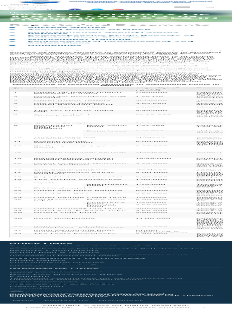 Water - Survey of Water Quality in Swimming Pools | PDF | Water Quality ...
