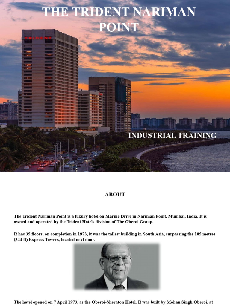 Trident Nariman Point Overview | PDF | Hospitality Industry | Hotel