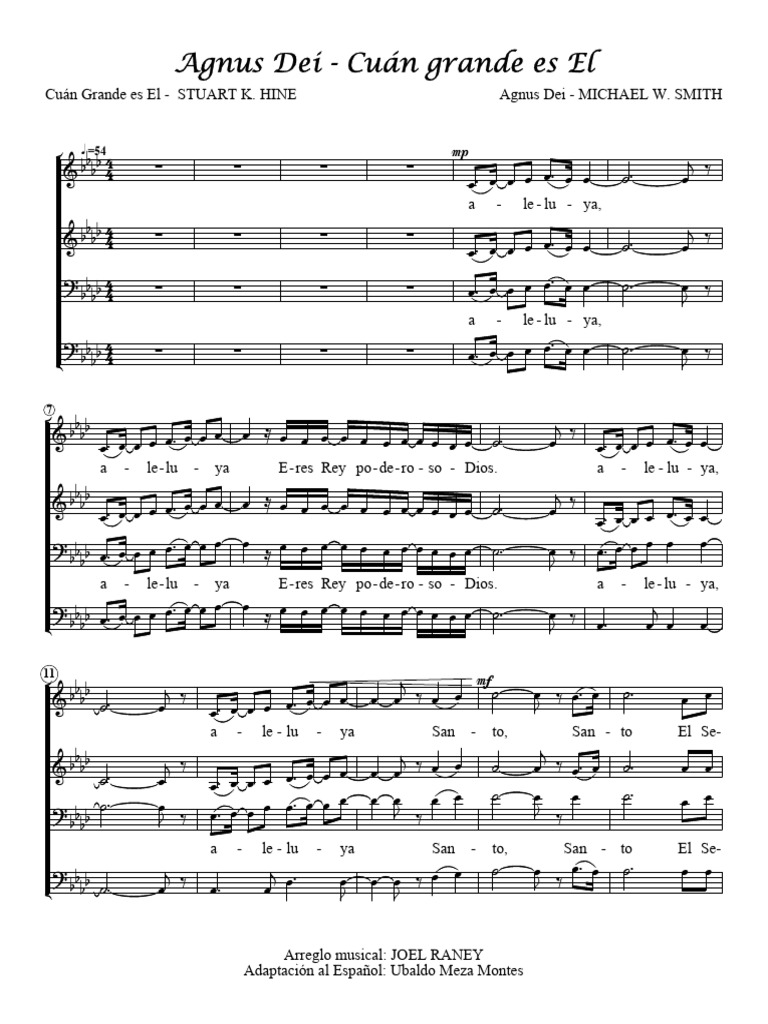 Agnus Dei Partitura | PDF