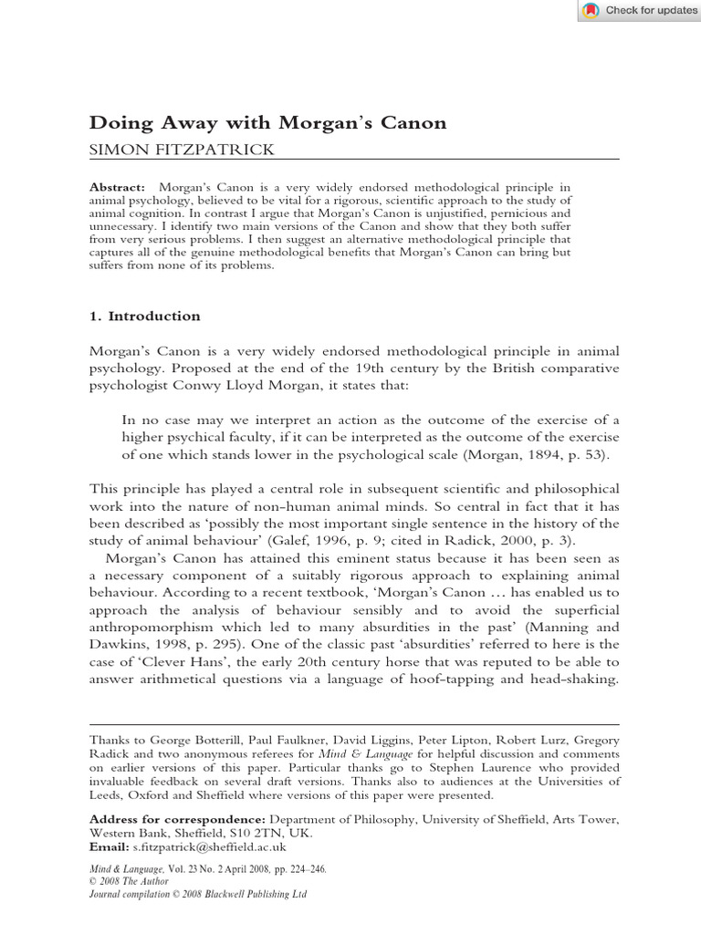 Fitzpatrick, 2008 | PDF | Occam's Razor | Theory