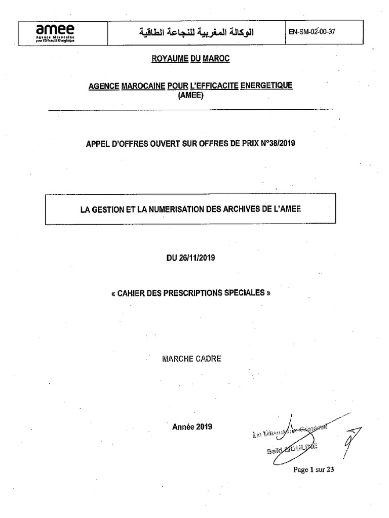 Dossier AO 38-2019 Archive | PDF