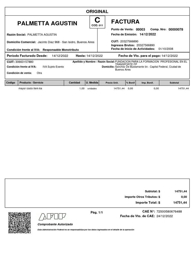 15 - FAC PALMETTA AGUSTIN 78 Sanitarias Item 06b-Mayores Costos - 14-12 ...