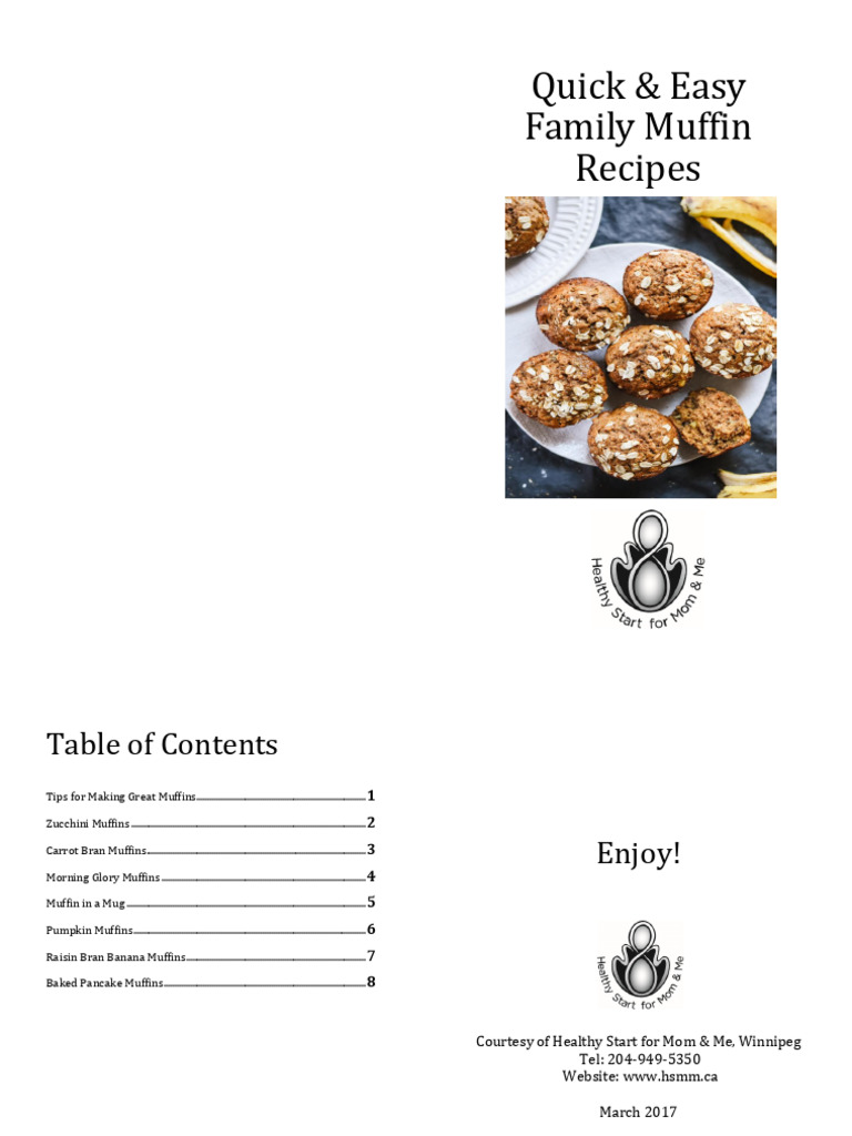 Muffin Recipe Book | PDF | Muffin | Teaspoon