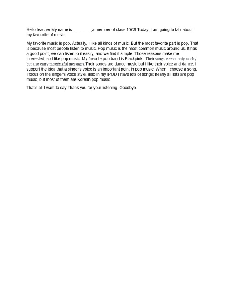 Hello Teacher | PDF
