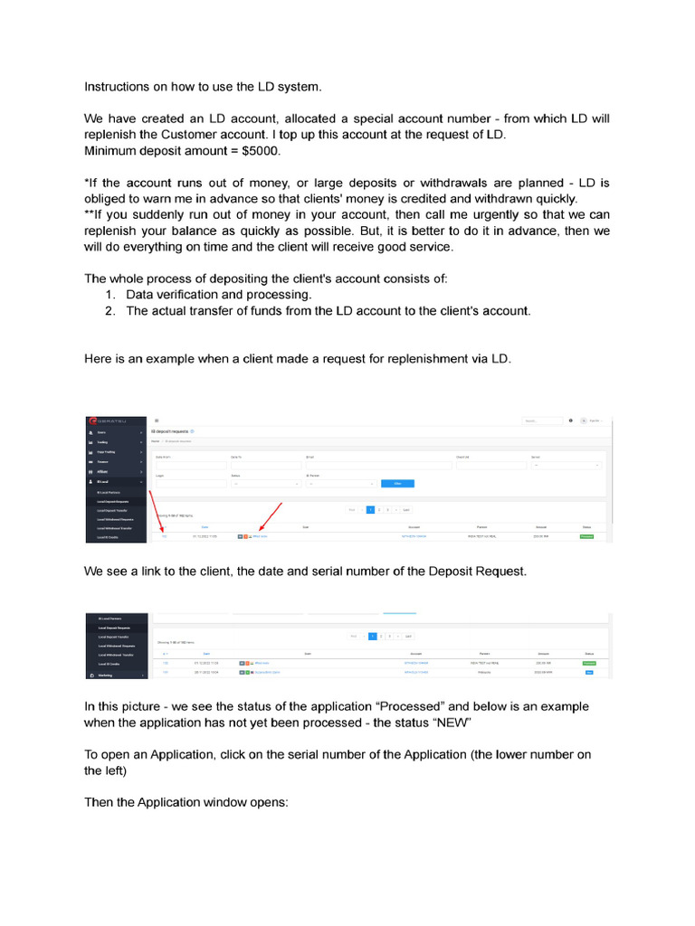 LD System Istructions | PDF