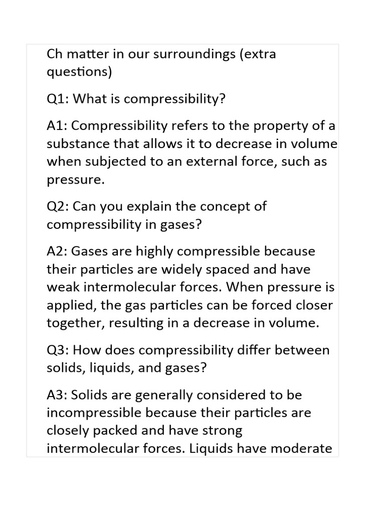 Understanding Compressibility and Fluidity | PDF | Gases | Liquids