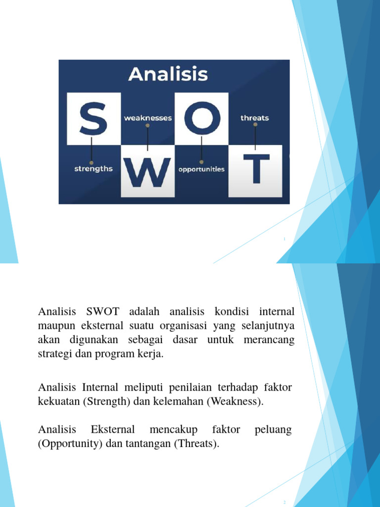 Analisis SWOT | PDF | Karier & Perkembangan | Bisnis