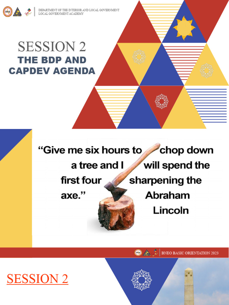 (SD) Session 2 - The BDP and CapDev Agenda | PDF | Capacity Building ...