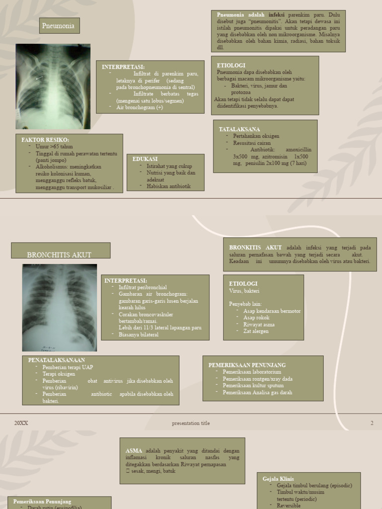 Asma, Bronchitis, Pneumonia Akut | PDF