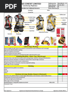 F-49 Full Body Harness Inspection Checklist | PDF | Technology & Engineering