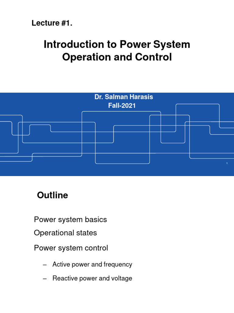 Introduction To Power System Operation and Control | PDF | Ac Power ...