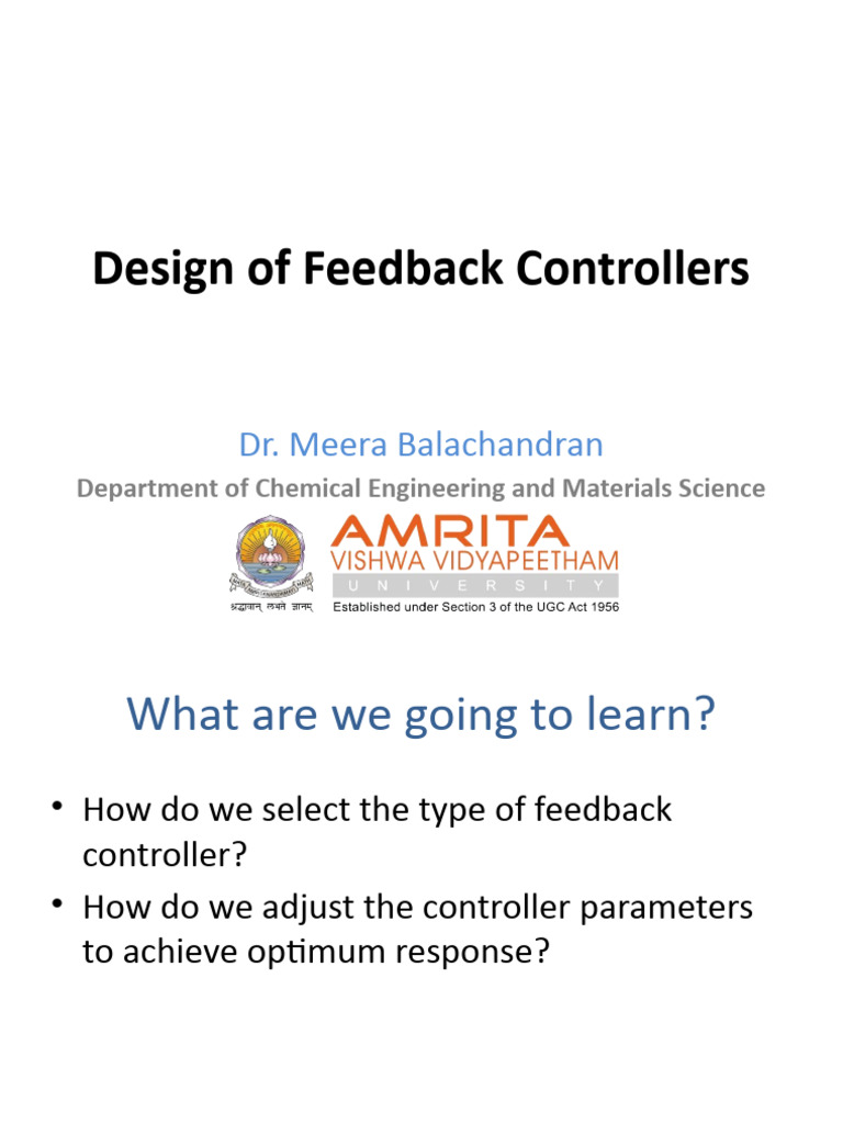 Feedback Controller Design Guide | PDF | Control Theory | Applied Mathematics
