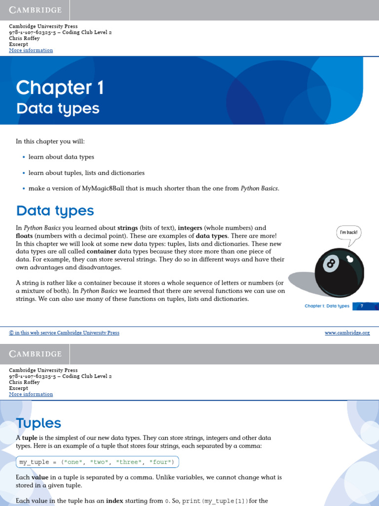 Python Next Steps | PDF | Data Type | String (Computer Science) Python Next Steps | PDF | Data Type | String (Computer Science)