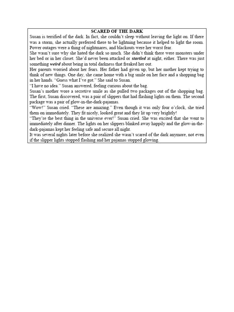 Scared of the Dark | PDF