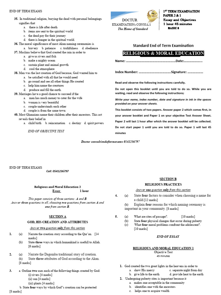 Questions and Answers | PDF | Genesis Creation Narrative | God