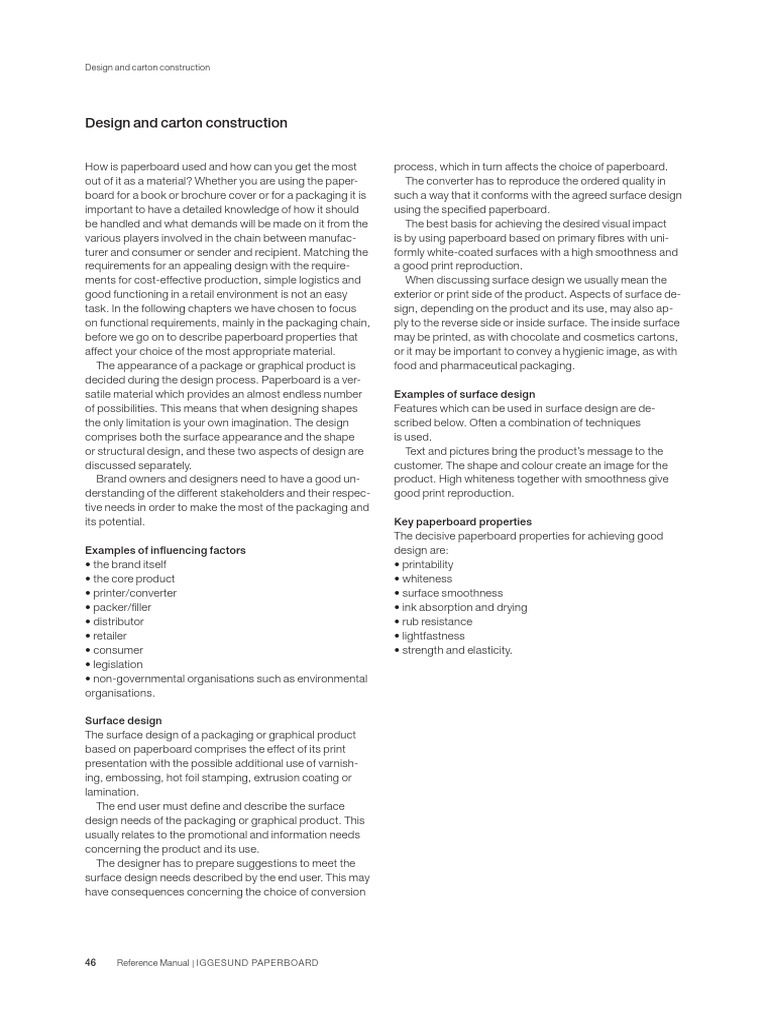 Design and Carton Construction en | PDF | Paperboard | Adhesive