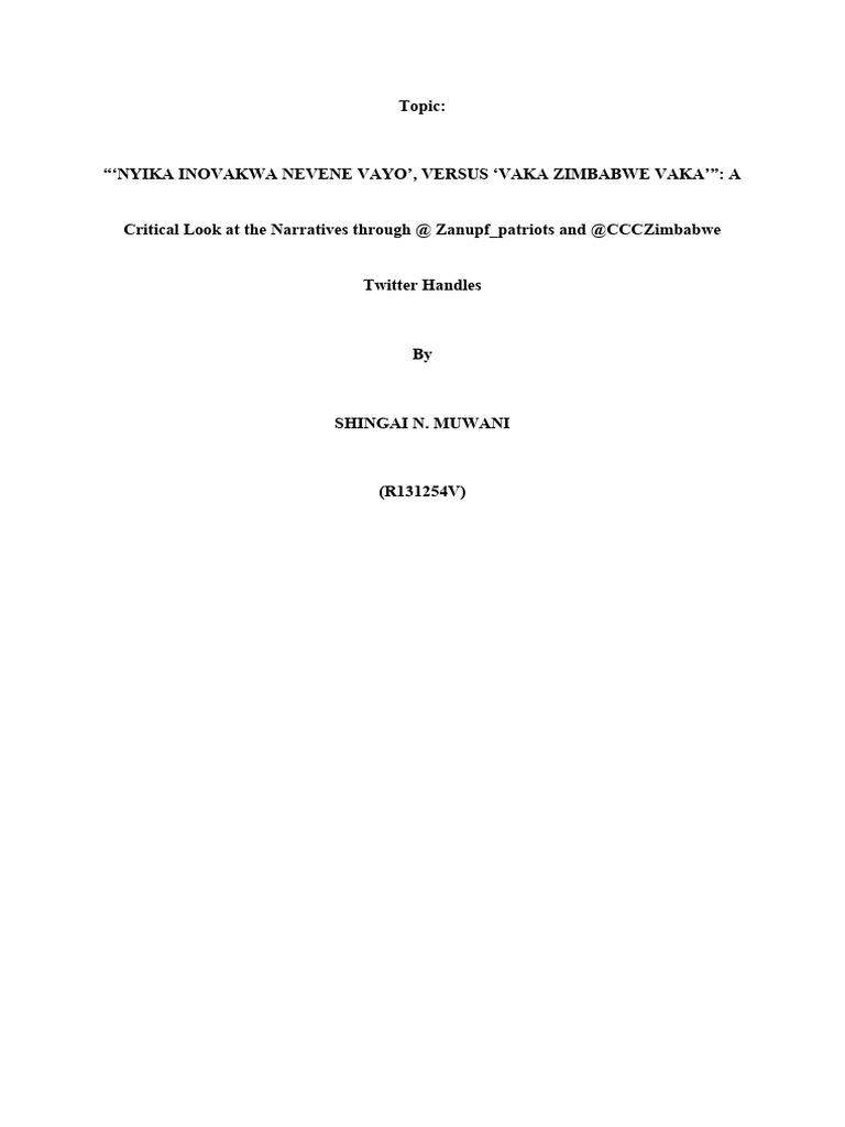 Muwani Chapter 3 | PDF | Qualitative Research | Methodology