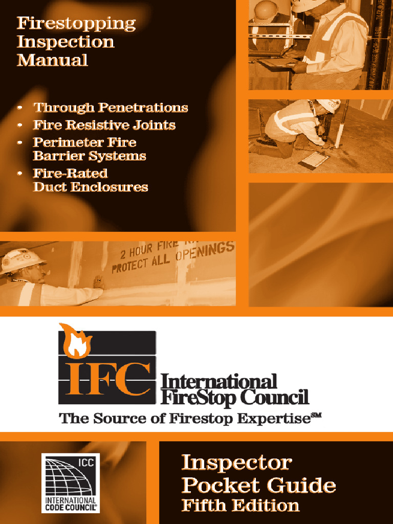 Firestopping Insp Manual | PDF | Duct (Flow) | Construction Law