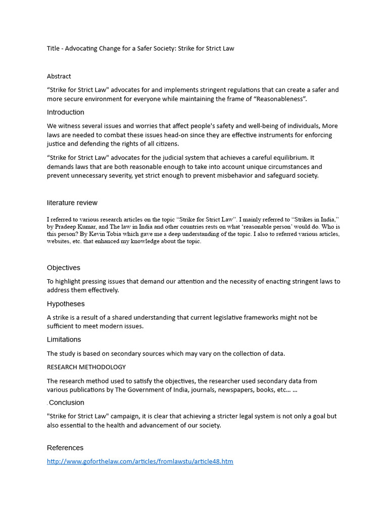 Advocating Change For A Safer Society | PDF | Justice | Crime & Violence