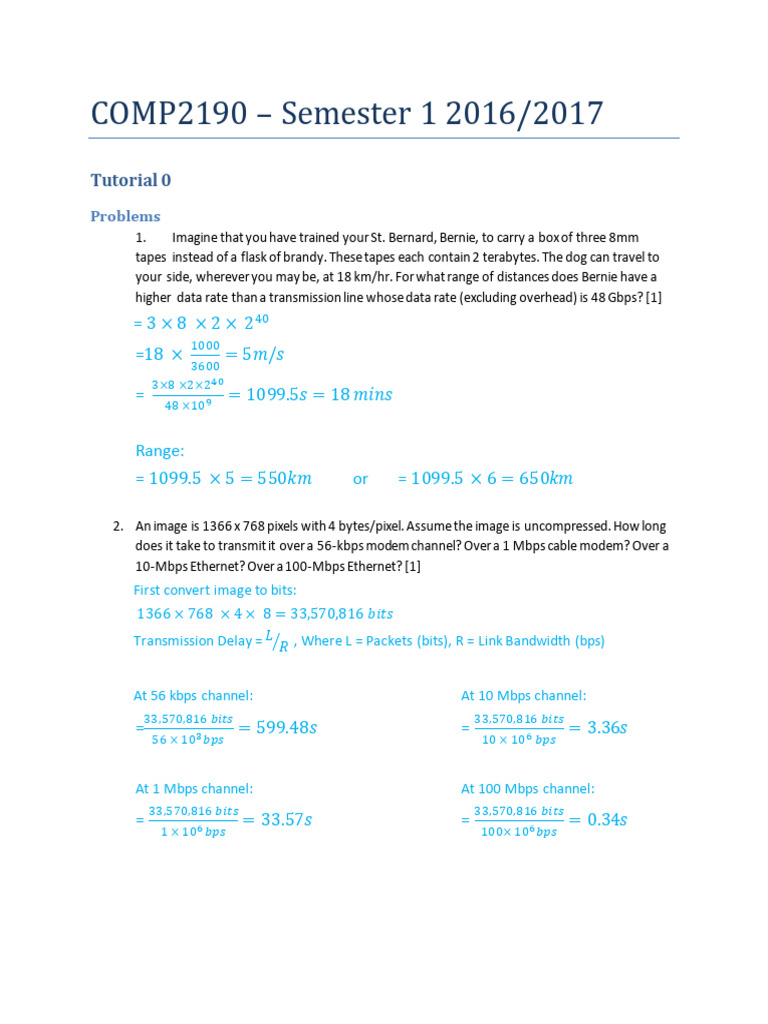 Combine Tutorial Answers PDF | PDF | Transmission Control Protocol ...