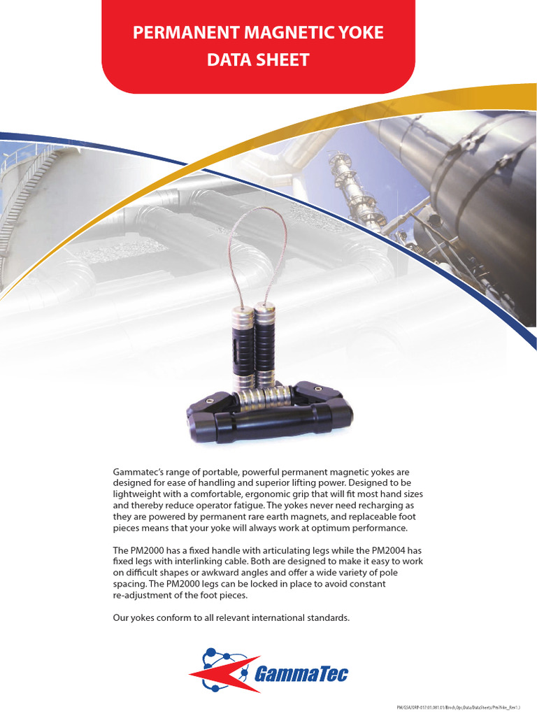 Approved - Permanent Magnetic Yoke PM2000 PM2004 - Rev1 | PDF ...