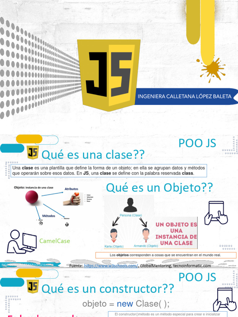 Programación Orientada A Objetos Js Pdf Constructor Programación 7212