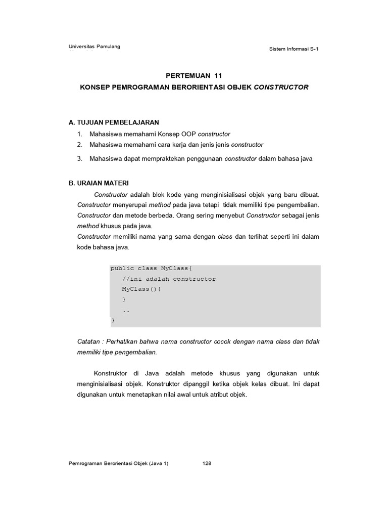 KK1108 - Pertemuan Ke-11 - Konsep Pemrograman Berorientasi Objek ...